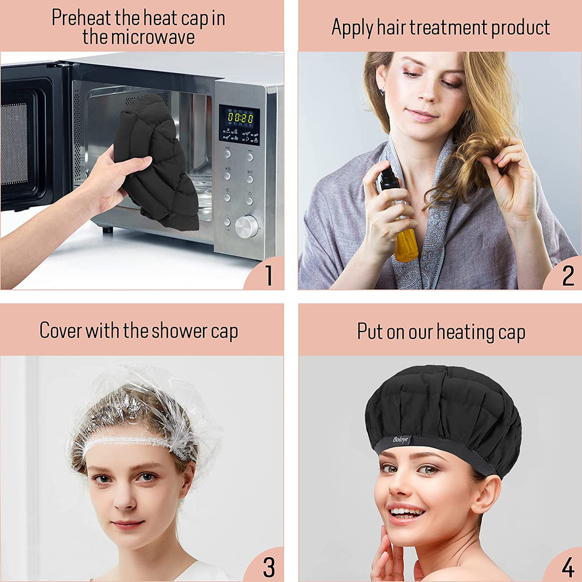 Microwave Hair Cap