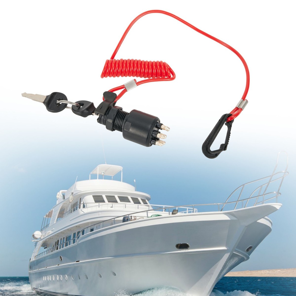 Boat Motor Outboard Kill Switch 1PC Ignition Key Switch 5005801 For OMC ...