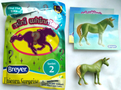 Breyer Mini Whinnies Unicorn Surprise. Series 2. Aventurine. | eBay