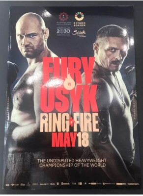 Fury v Usyk Boxing Official Programme - Ring of Fire- Saudi Arabi | eBay UK