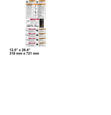 for JLG 2902522, DECAL KIT - SAFETY 1930ES | eBay