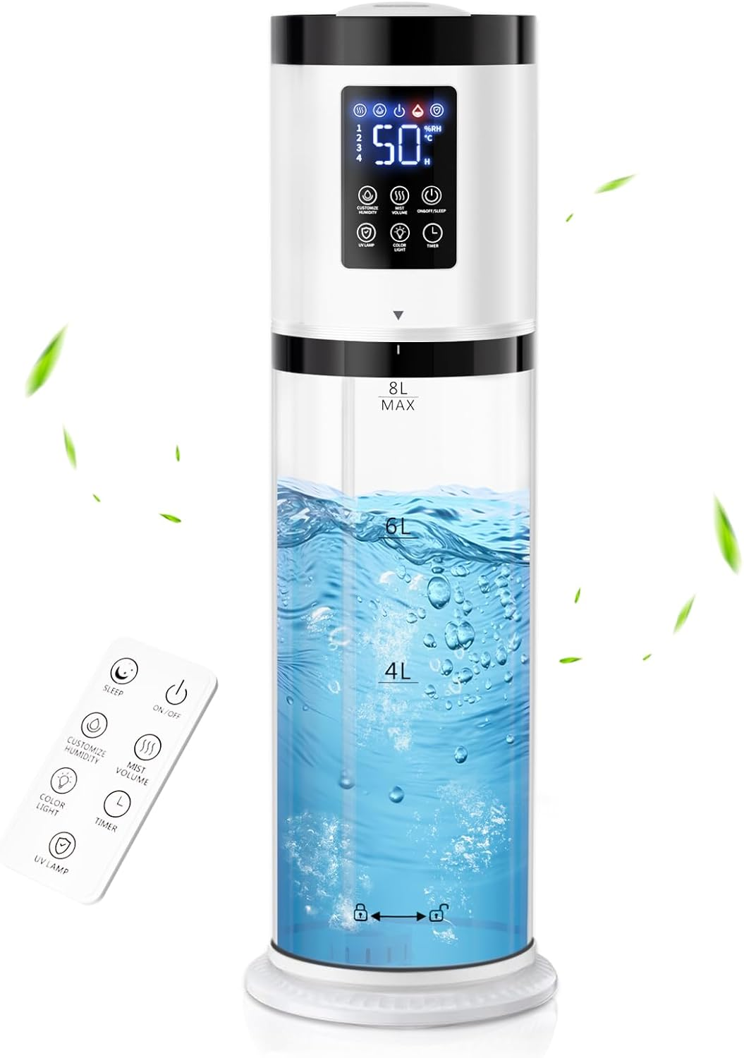 Humidifiers for Bedroom Large Room, 8L Large Capacity Cool Mist ...