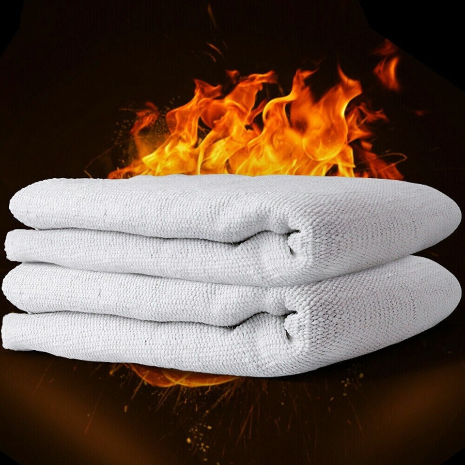 US Large Fire Blanket Fireproof For Home Kitchen Office Caravan ...