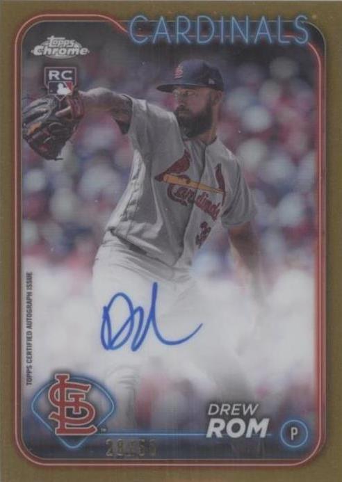 2024 Topps Chrome Update Series - Autographs Drew Rom #RA-DR Gold ...