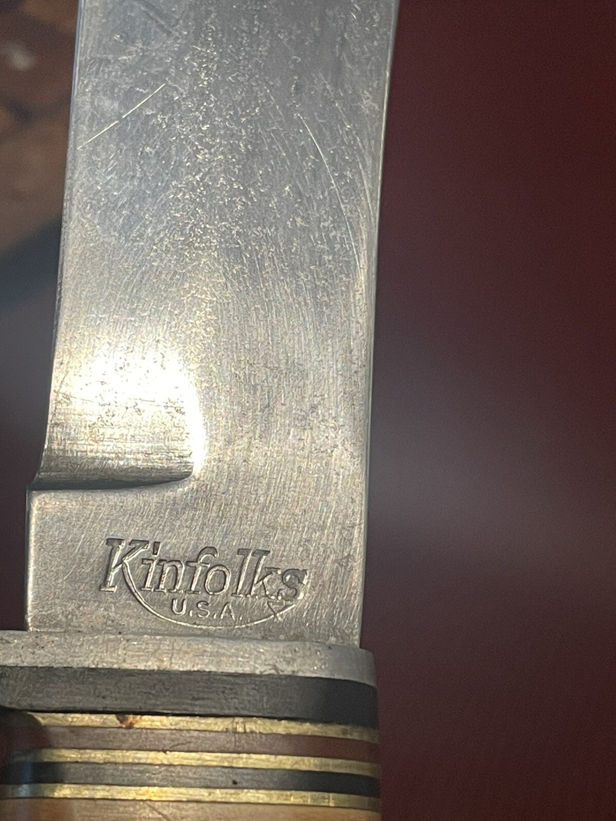 Vtg 1924-1948 Kinfolks USA Fixed Knife Plus Sheath | eBay