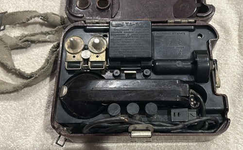USSR Military Field Telephones TA-57 Soviet Bakelite Phone Vintage | eBay
