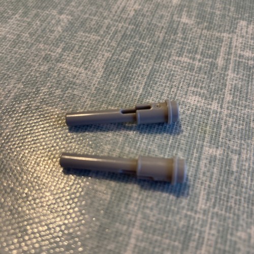 2 x LEGO Old Grey Technic Pin 1/2 2L Bar Extension 61184 | eBay UK