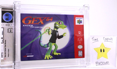 Gex 64 Enter the Gecko Brand New 1998 Nintendo N64 WATA Grade 8.0 A+ ...