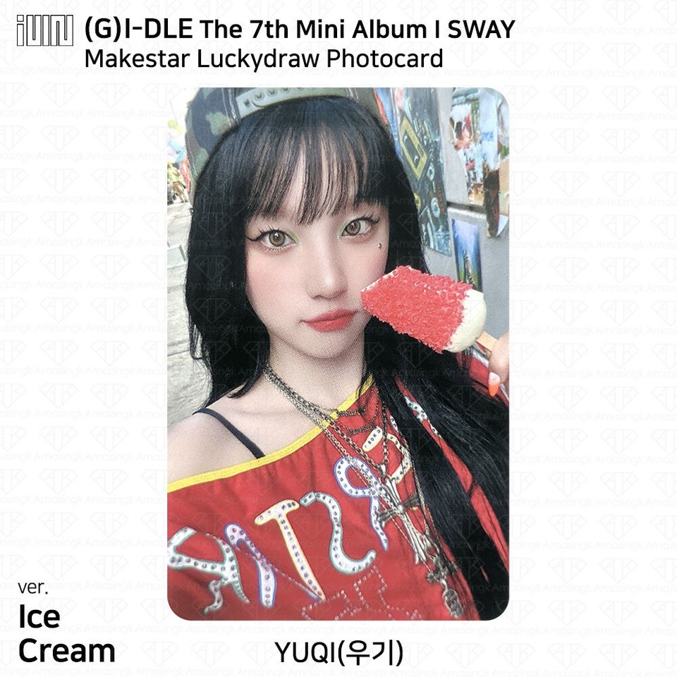 (G)I-DLE G-IDLE 7th Mini Album I SWAY Makestar Lucky Draw Photocard ...