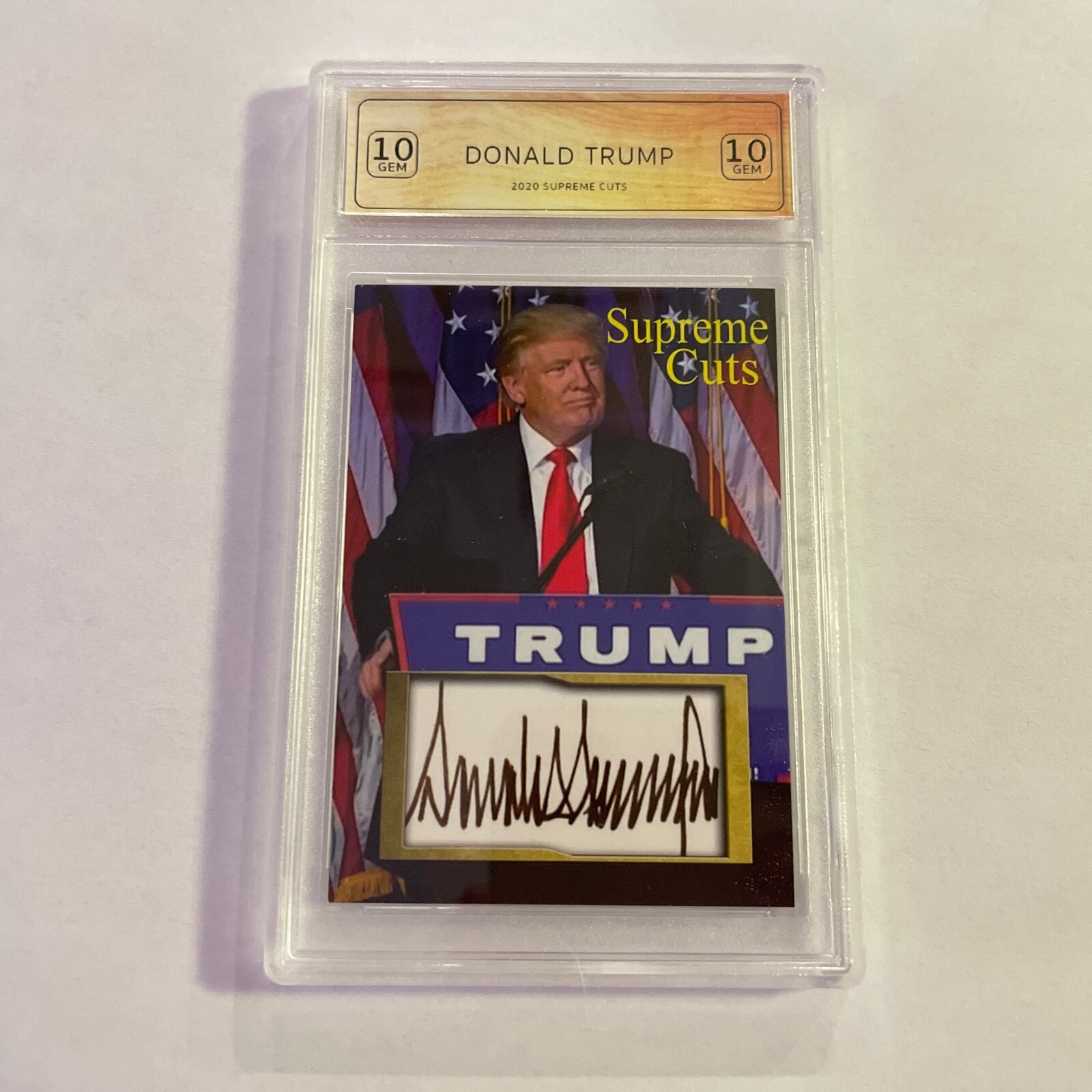 Donald Trump Rookie Card, Supreme Cuts Graded, Rare! | eBay