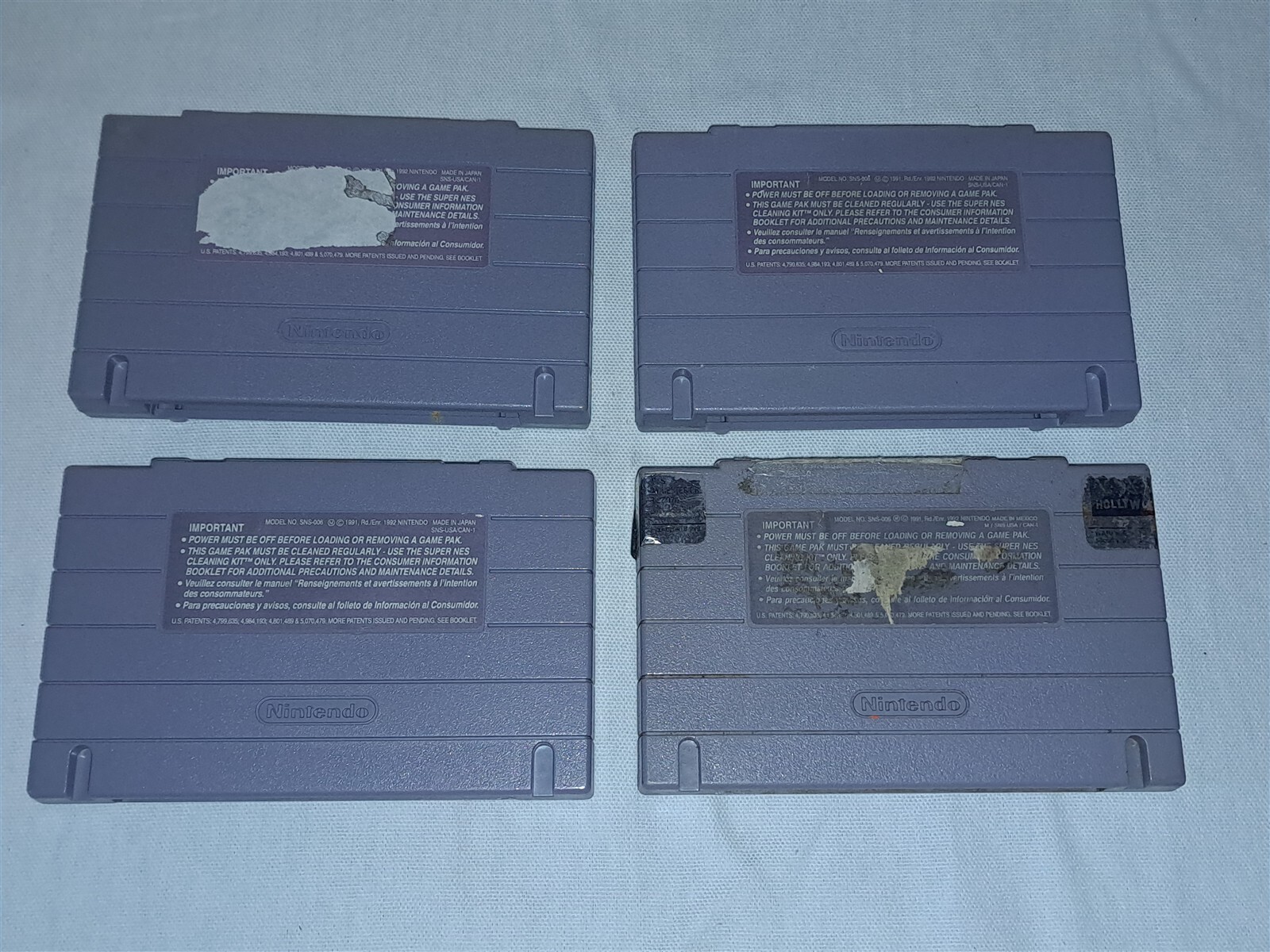 4 Super Nintendo SNES Game Lot + 3 Top Shells [READ DESCRIPTION] | eBay