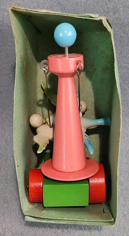 Birds Carousel Doves Wood New Vintage Deadstock Toy With Trainable ...