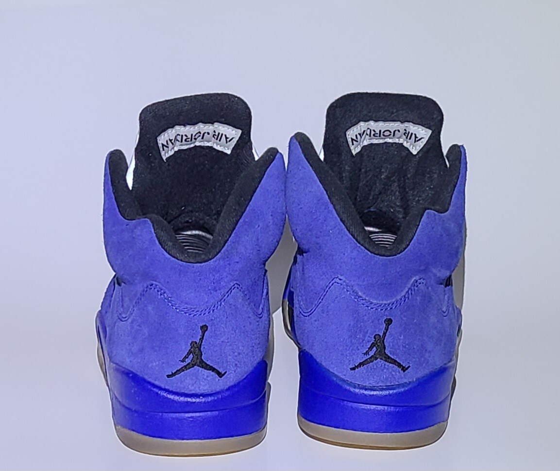 Size 9.5 - Air Jordan 5 Retro Blue Suede for sale online | eBay