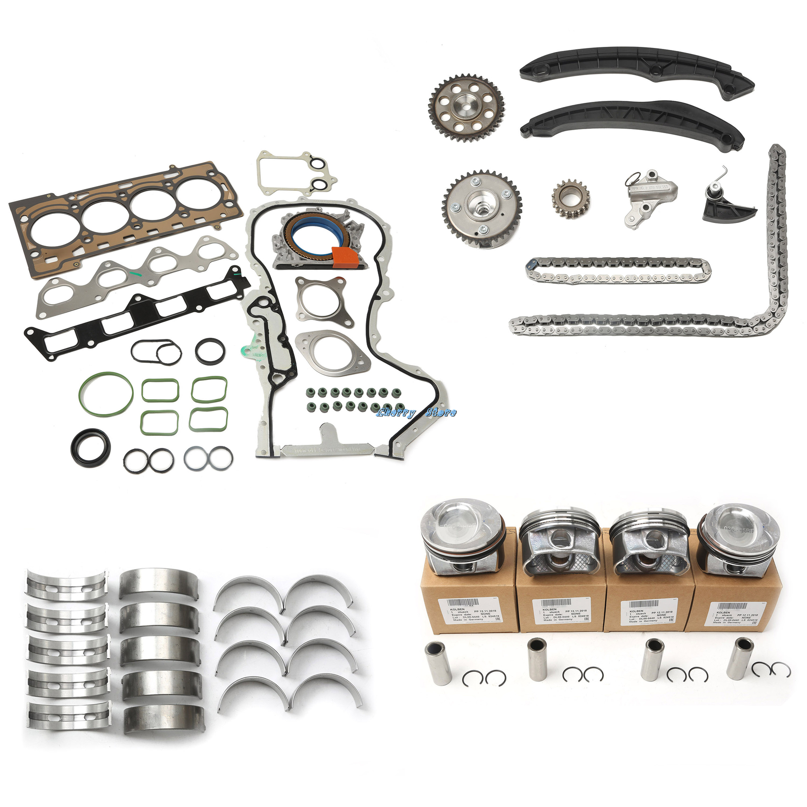 Engine Repair Rebuild Kit Fit For VW AUDI SEAT SKODA 1.4TSI EA111 CAVD ...