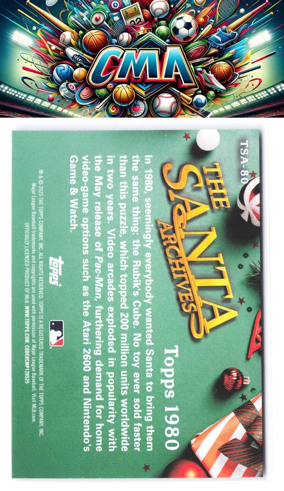2025 Topps Holiday #TSA-80 Santa Claus The Santa Archives | eBay
