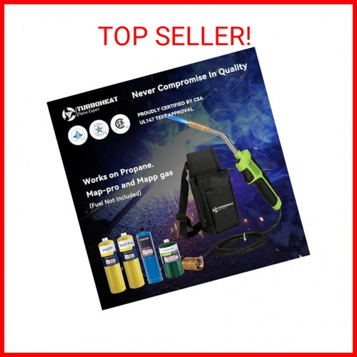 Propane Brazing Torch Kit with Holster Mapp Map Gas Torch Gun Head 5 ft ...