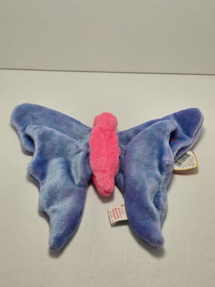 TY Beanie Babie Flitter the Butterfly Plush Toy - Pink/Purple ...