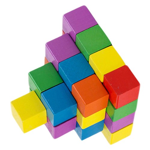 50 Pcs Wooden Craft Cube Blocks Small Square Wood Blocks for Art | eBay ...