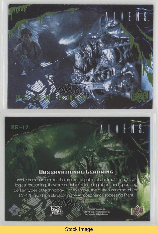2018 Upper Deck Aliens Movie Alien Skin SP Observational Learning READ ...