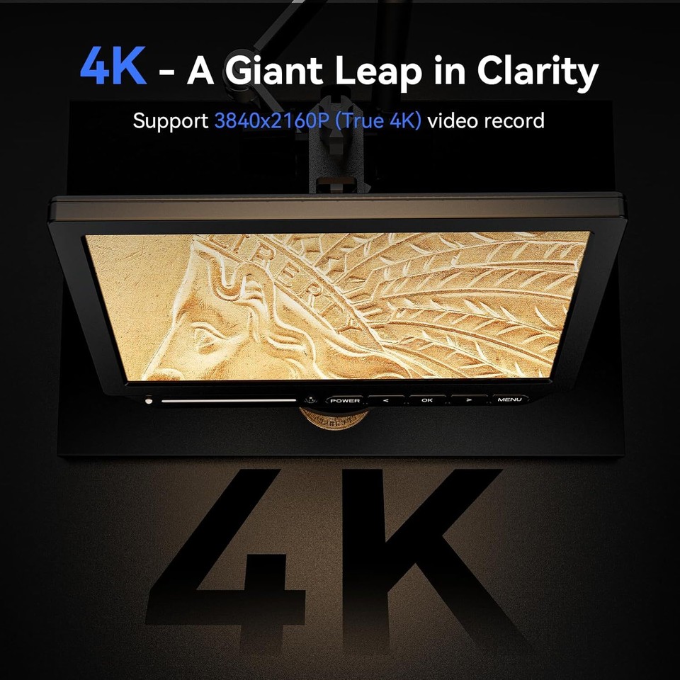 TOMLOV TM4K Max 4K Digital Microscope 2000x 10.1" Electronics Repair ...