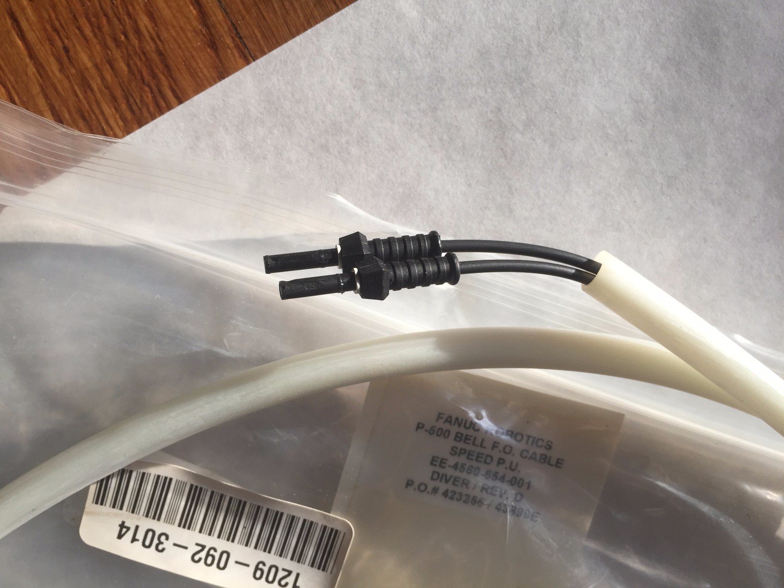NEW FANUC EE-4560-654-001 P-500 FIBER OPTIC CABLE,PARKER PARFLEX BAR ...