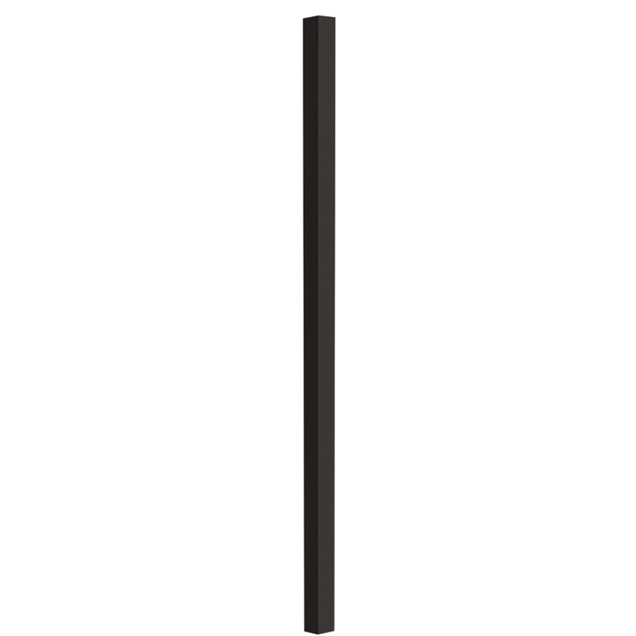 2" X 2" ALUMINUM FENCE POST 70" LONG WITH POST CAP - BLACK | eBay