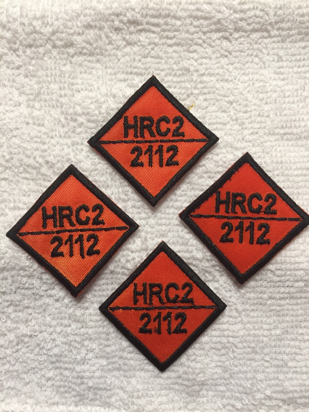 4 HRC2 2112 FR Patch Replacement Tags Fire Resistant Retardant FRC ...