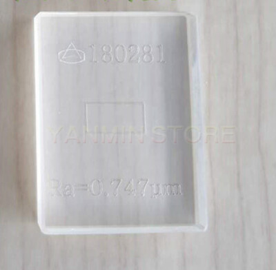 1x Multi-marked sample plate Ra roughness meter calibration block ...