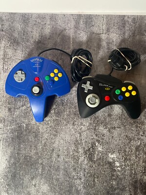 Nintendo 64 N64 Super Pad Wired Controllers Lot of 2 Untested | eBay