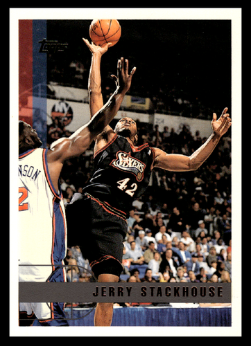 1997-98 Topps Jerry Stackhouse #204 Philadelphia 76ers NBA Basketball ...