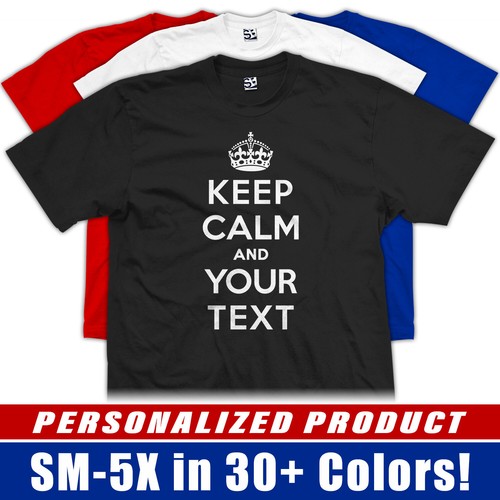 Custom Keep Calm T-Shirt Personalize and Customize Meme Carry On Mens ...