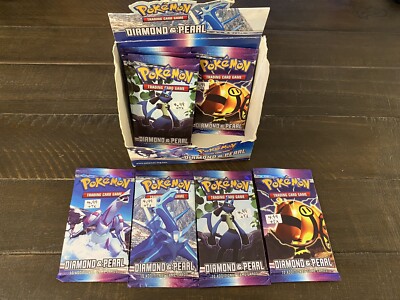 x1 Pokemon 2007 Diamond and Pearl Base Set Booster Pack Factory Sealed ...