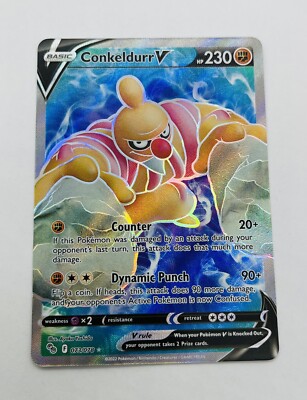 Pokémon TCG Conkeldurr V (Full Art) Pokemon GO 073/078 Holo Ultra Rare ...