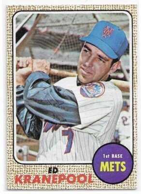 ED KRANEPOOL 1968 Topps Baseball card #92 New York Mets EX+ | eBay