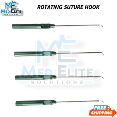 New Arthroscopy Rotating Suture Hook Shoulder Suture Instruments 4 Pcs ...