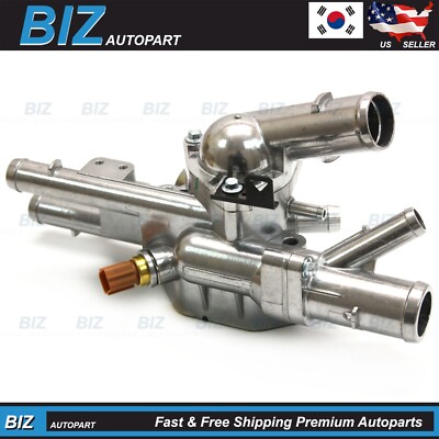 Aluminum Thermostat Housing for 2015-20 Santa Fe Sonata Optima 2.4L ...