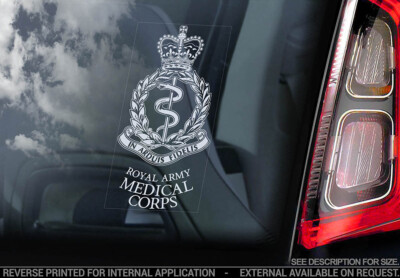Royal Army Medical Corps - Car Sticker - Armed Forces Sign Window Decal ...