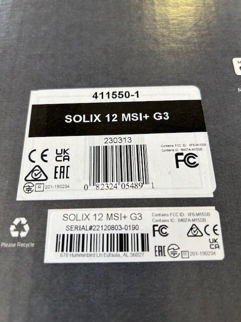 Humminbird SOLIX® 12 CHIRP MEGA SI+ G3 W/ Transducer 411550-1 | eBay