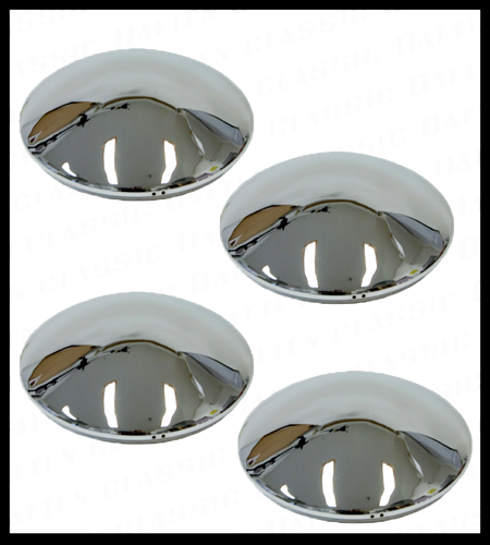 FULL SET OF 4 HALF MOON SMOOTHIE HUB CAPS VOLKSWAGEN T2 TRANSPORTER BUS ...