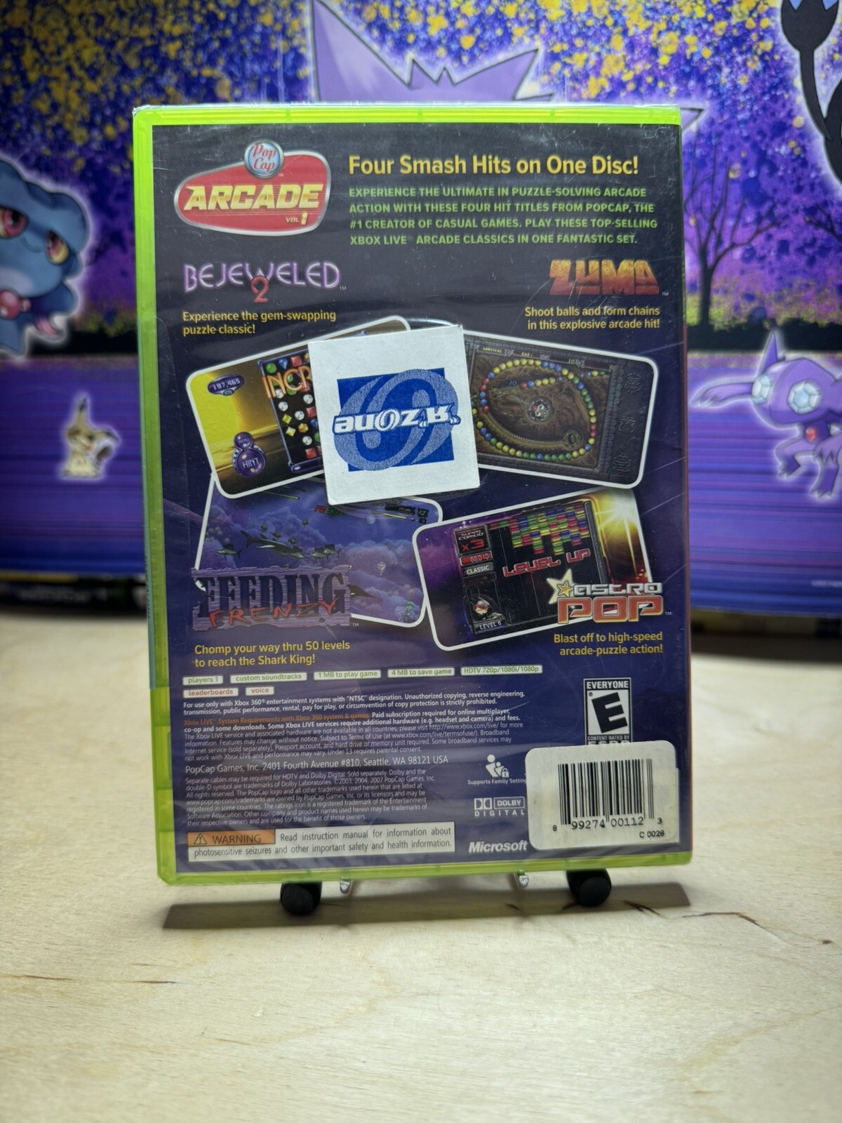 PopCap Arcade Vol 1 Bejeweled 2 Feeding Frenzy Zuma Astro - Xbox 360 ...