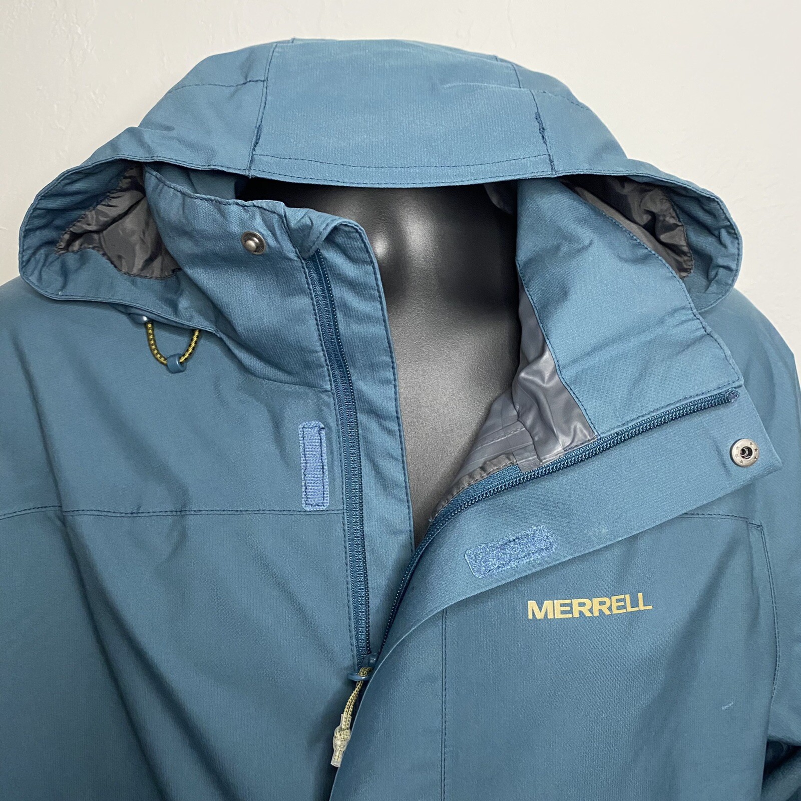 Merrell Men’s Select X Dry Blue Rain Jacket Size Larg… - Gem