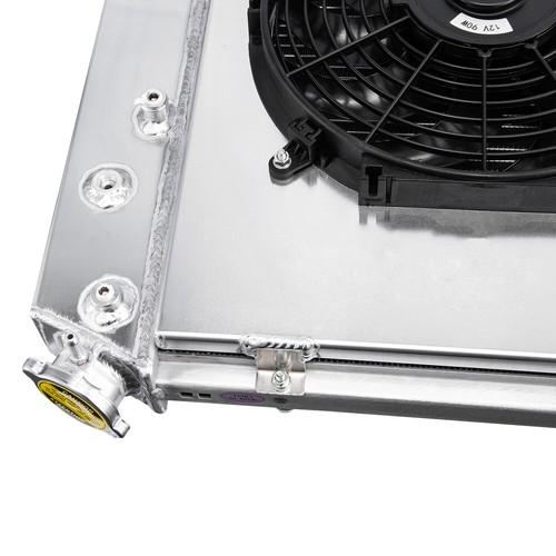 4 Row Radiator Shroud Fan fit 71-79 Caprice 68-73 Chevy Chevelle/El ...