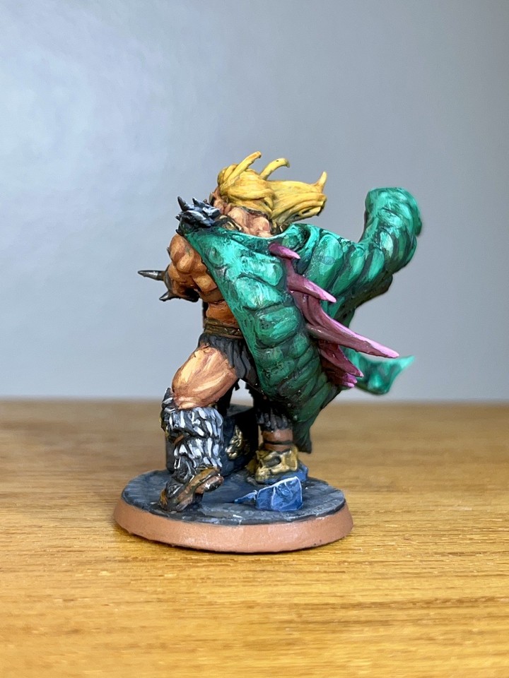 Painted Human Barbarian , Pro Painted Miniature, D&D Miniature ...