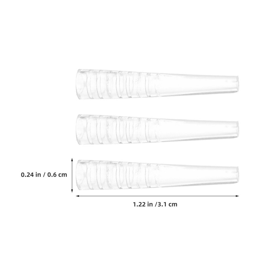 100 PCS Eyelash Tweezers Cover Silicone Tip Protectors Transparent ...