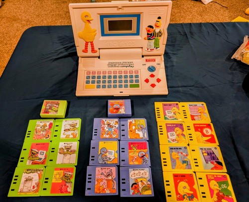VTech Sesame Street 1992 Vintage Animated Talking Computer With 22 ...