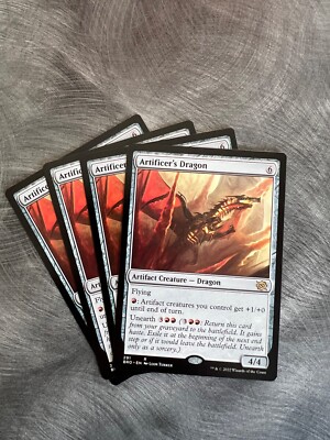 MTG - X4 Artificer's Dragon - The Brothers' War - 291 - Regular - Rare ...