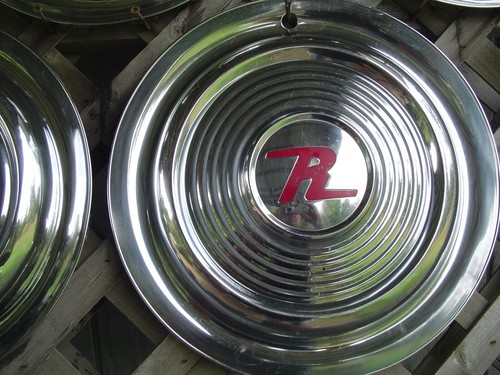 1957 57 NASH RAMBLER 15 IN. HUBCAPS WHEEL COVERS CENTER CAPS ANTIQUE ...
