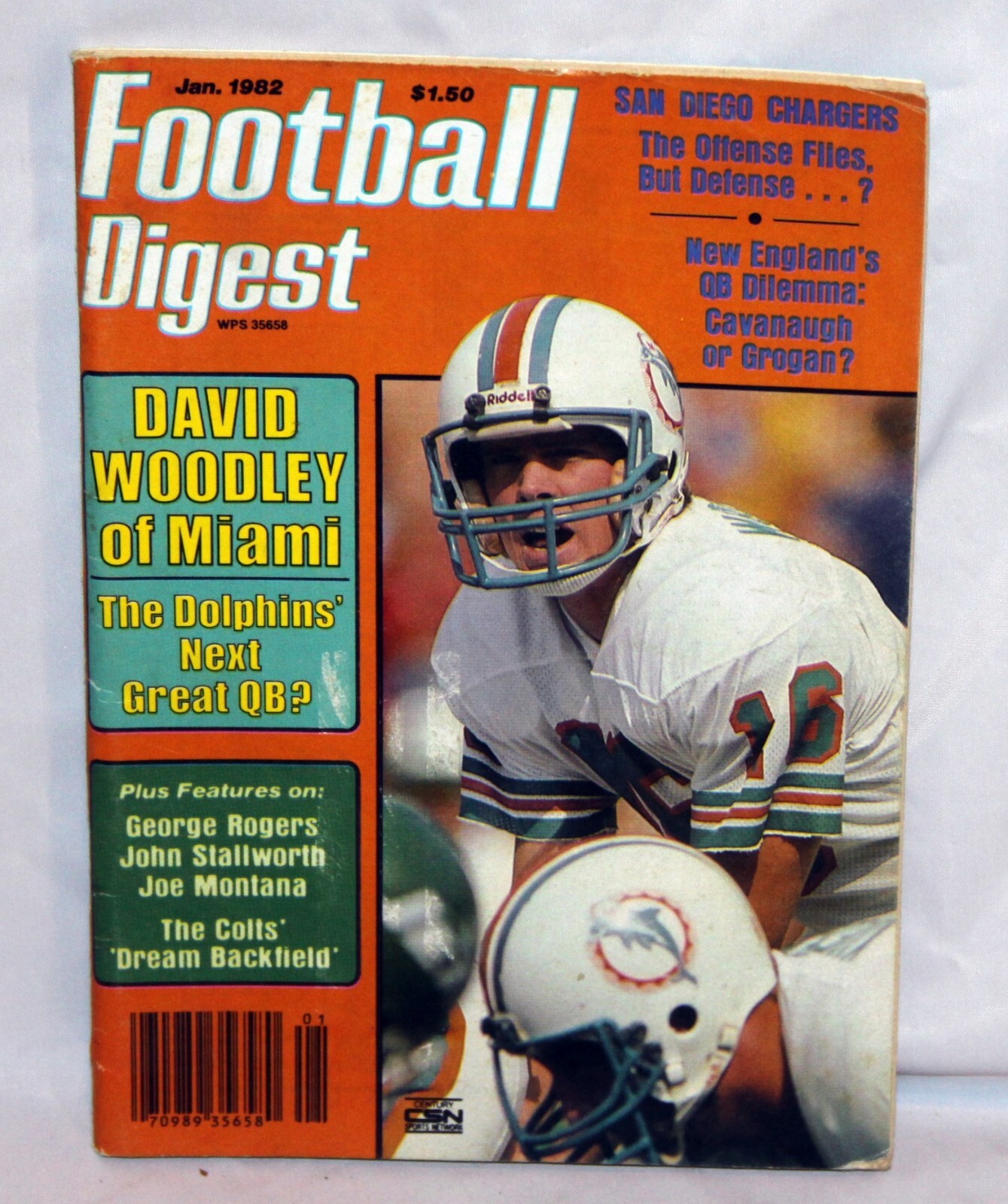 Football Digest Magazine 1982 David Woodley Miami Dolphins | eBay