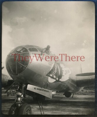 *WWII photo-6th BG- B 29 SUPERFORTRESS Bomber plane NOSE ART w/ KILLS ...
