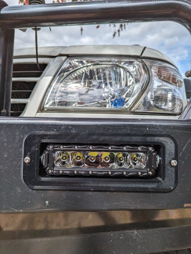 Bullbar LED Light Bracket to suit Stedi Light Bar for Nissan Patrol GU ...